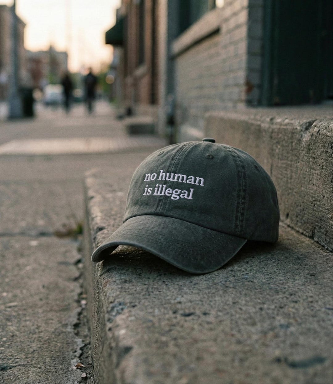 Embroidered No Human is Illegal Dad Hat: Human Rights Hat, Social ...