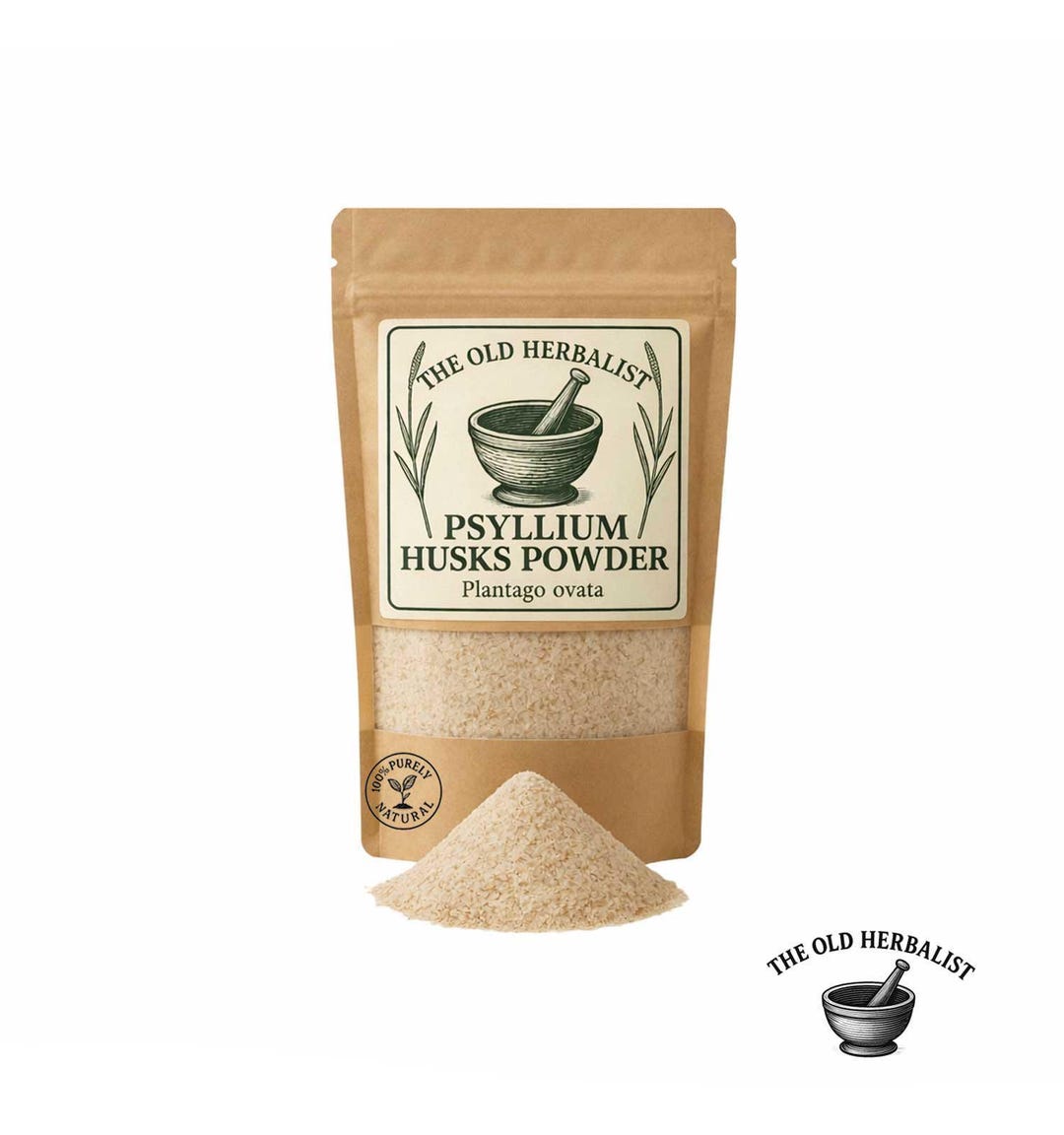 Psyllium Husks Powder | Plantago Ovata | Natural Fiber | Fresh Harvest ...