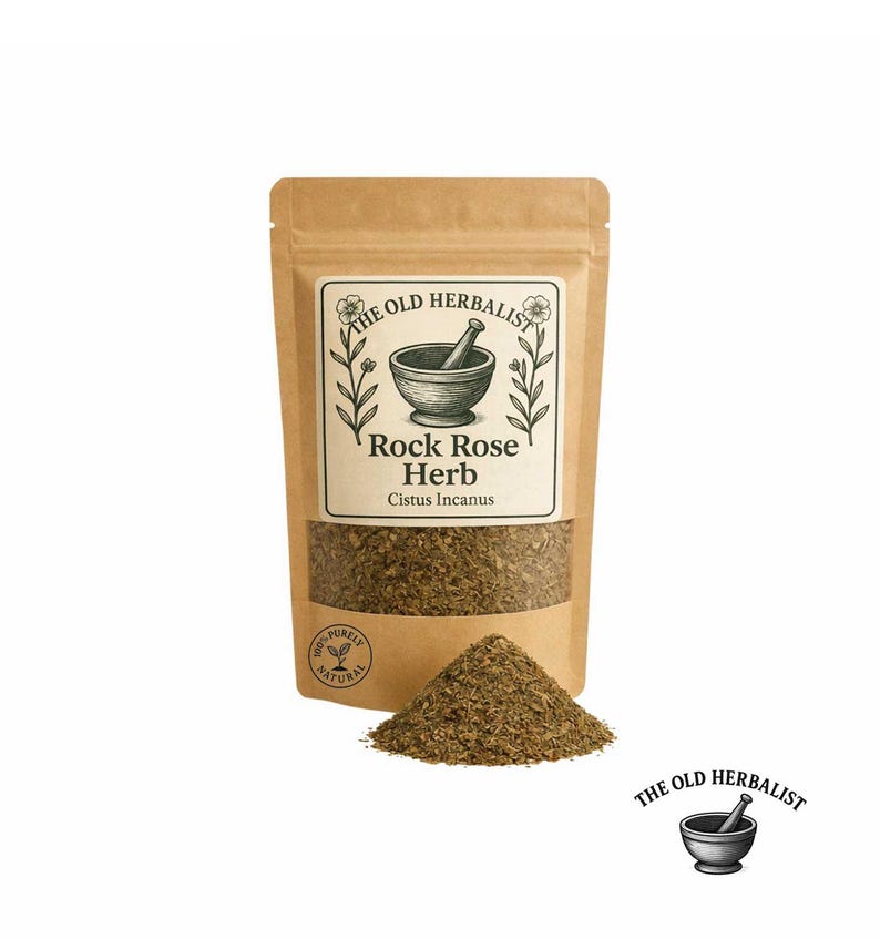 Rock Rose Herb | Cistus Incanus Tea | Wild Harvested Loose Leaf Herbal ...