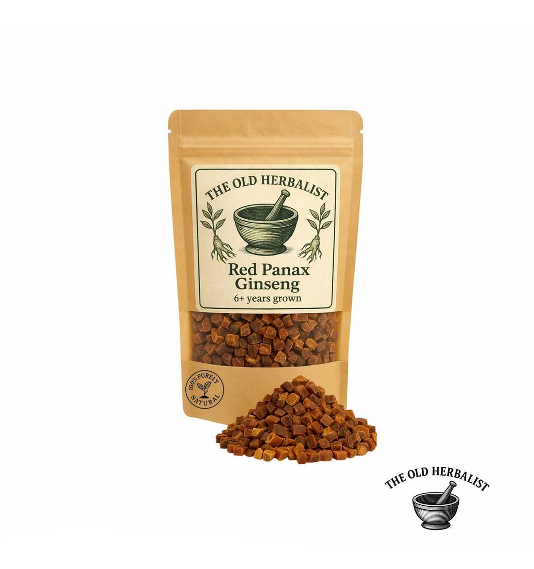 Ginseng Vermelho Panax – Chá de Ervas com Raiz Cultivada por 6 Anos ...