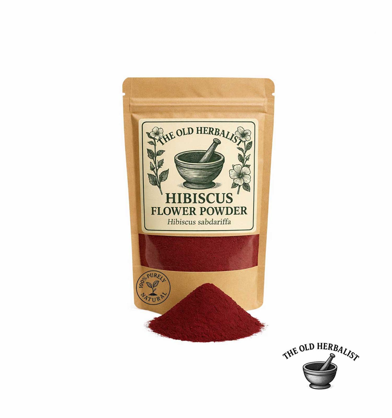 Hibiscus Flower Powder – Hibiscus Sabdariffa | Wild Harvested | Fresh ...