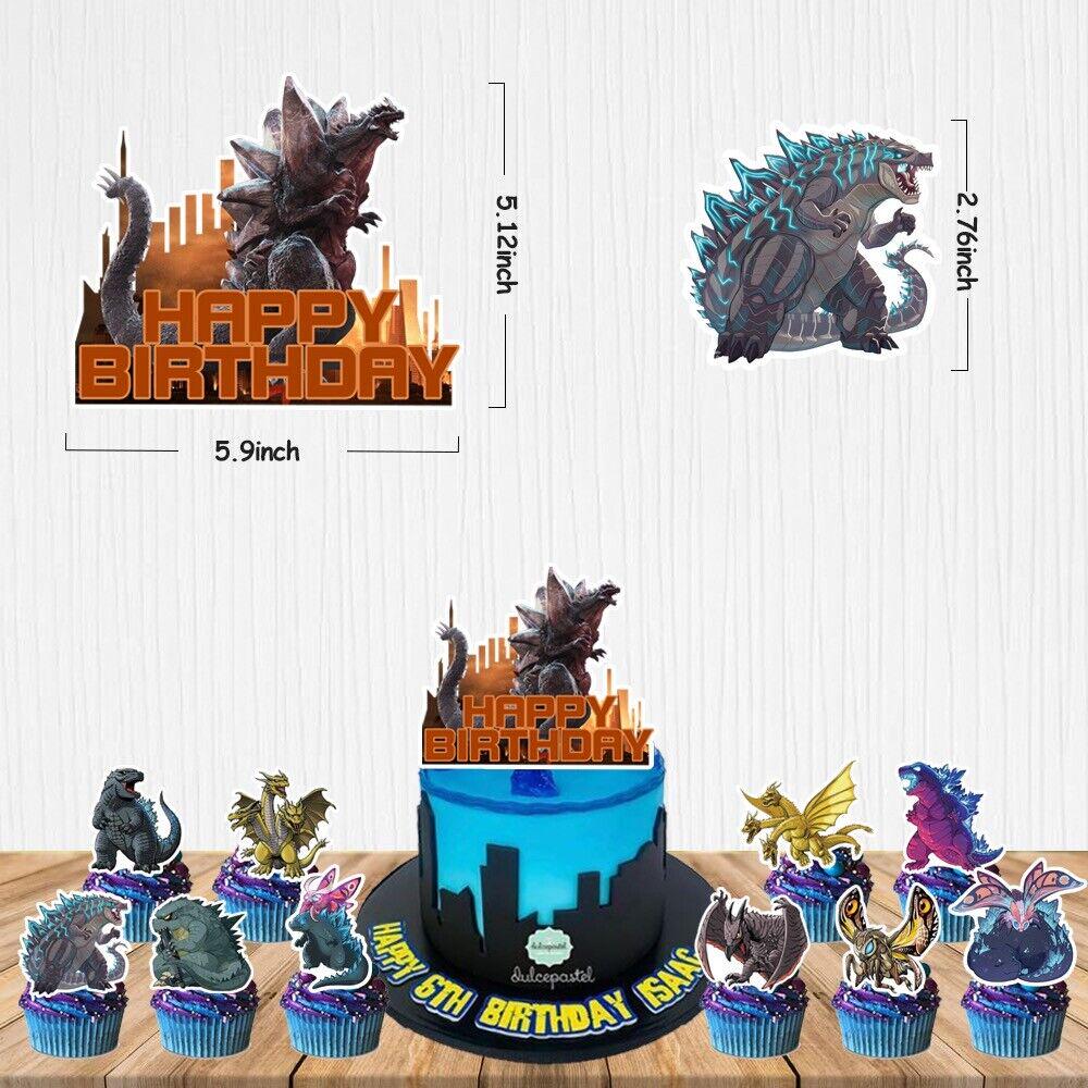 Godzilla Birthday Party Supplies Banner Balloon Set Decoration - Etsy