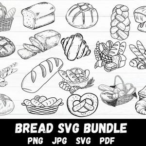 Bread SVG, Bread Basket Svg, Loaf of Bread Clipart, Bread Cricut ...
