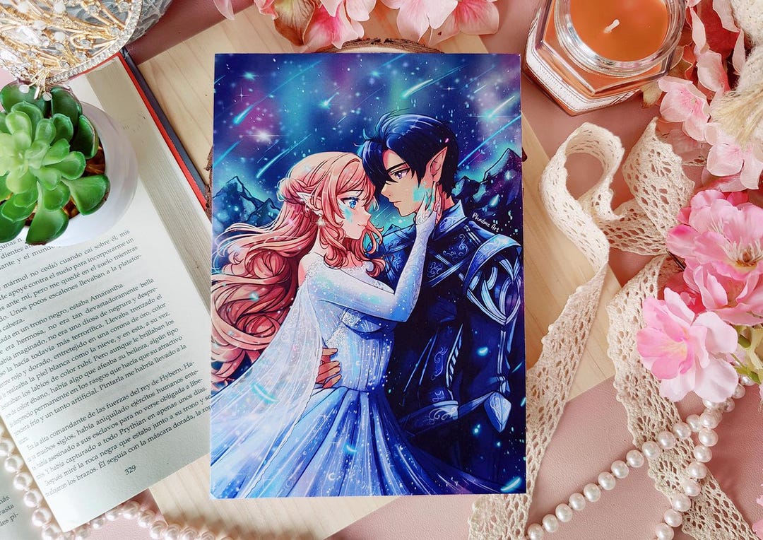 Print 'starfall' Rhysand and Feyre (ACOMAF/ ACOTAR) Feysand // Lamina ...