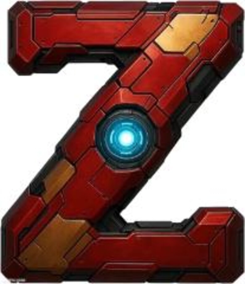 Iron Man Font Letters Numbers | Superhero Alphabet PNG | Avengers ...