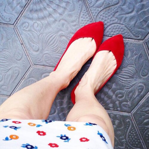 Pointy Toe Ballet Flats in Buttery Soft Black Italian Leather - Etsy