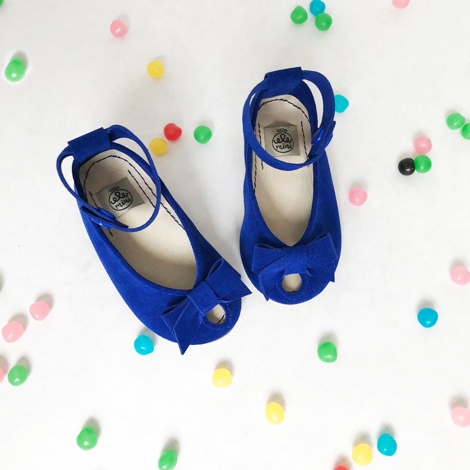 Matching Mommy and Daughter Baby Shoes in Soft Italian Royal | Etsy