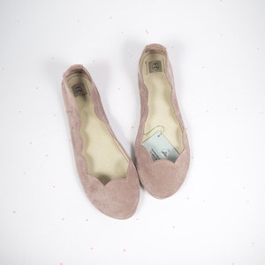 Rose Quartz Ballet Flat Low Heel Shoes in Soft Italian - Etsy