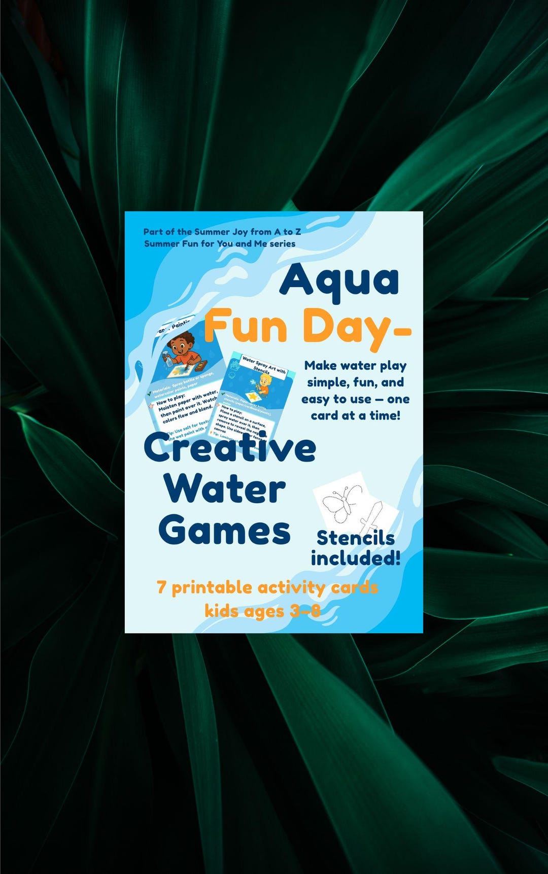 7 Сreative Water Games – Printable Activity Cards for Kids - Etsy