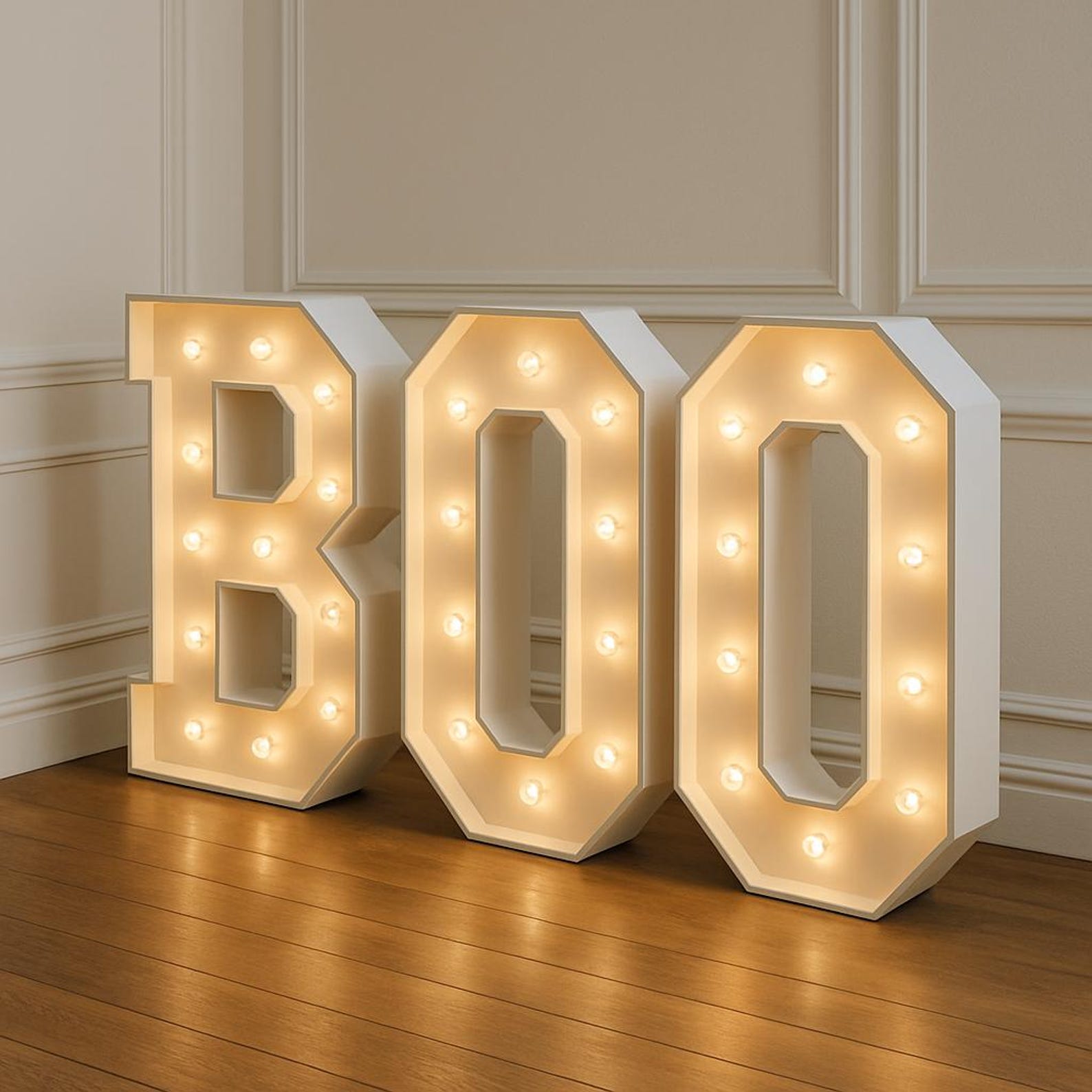 BOO Halloween Marquee Letters – Light up Party Decoration, Spooky ...