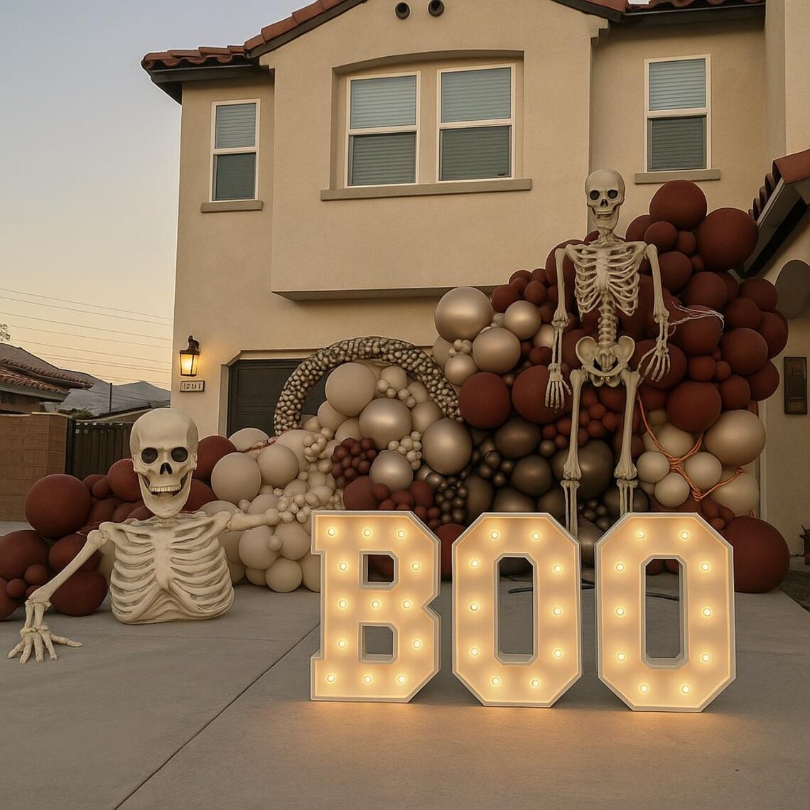 BOO Halloween Marquee Letters – Light up Party Decoration, Spooky ...