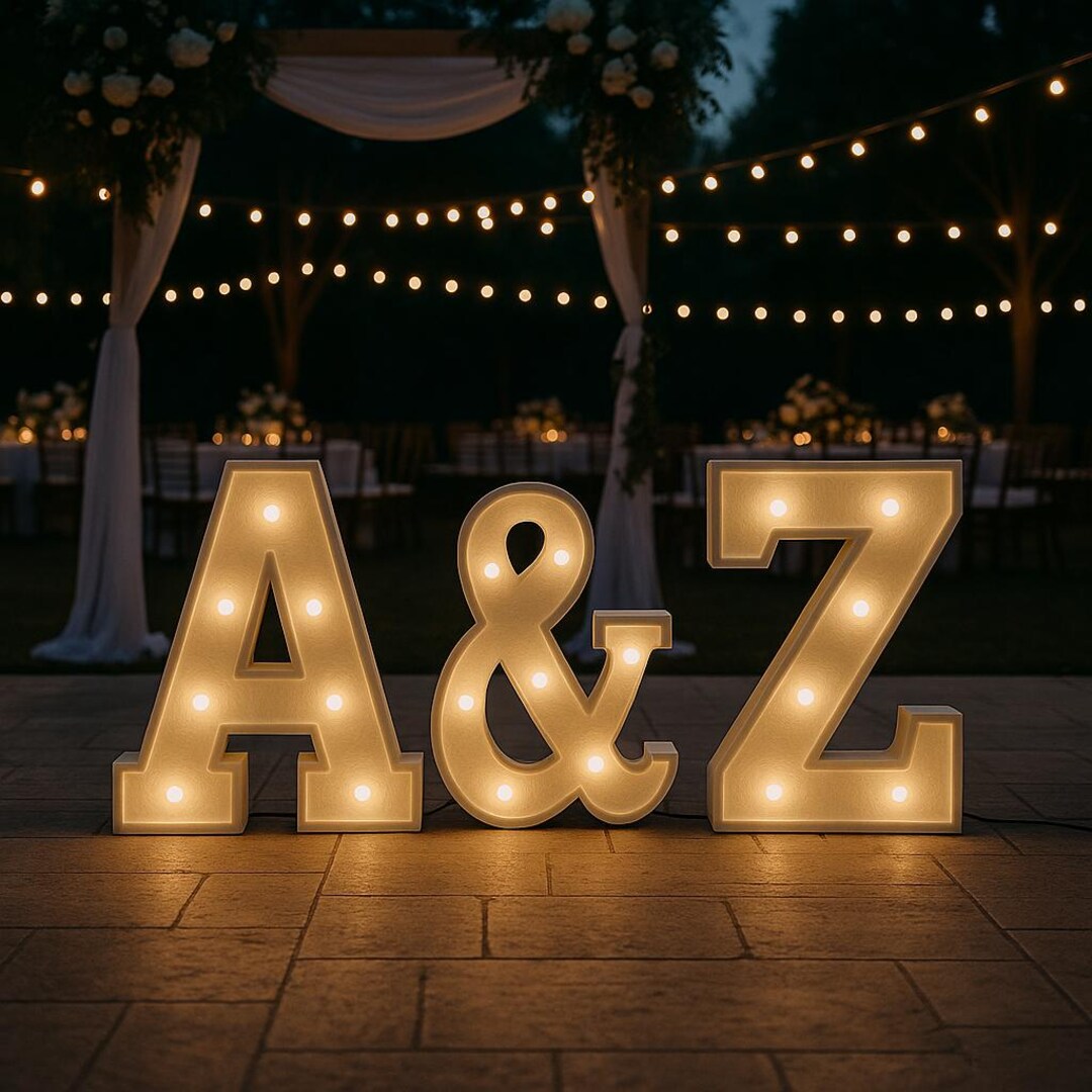 Custom LED Marquee Letters – Light-up Event & Christmas New Year Decor ...