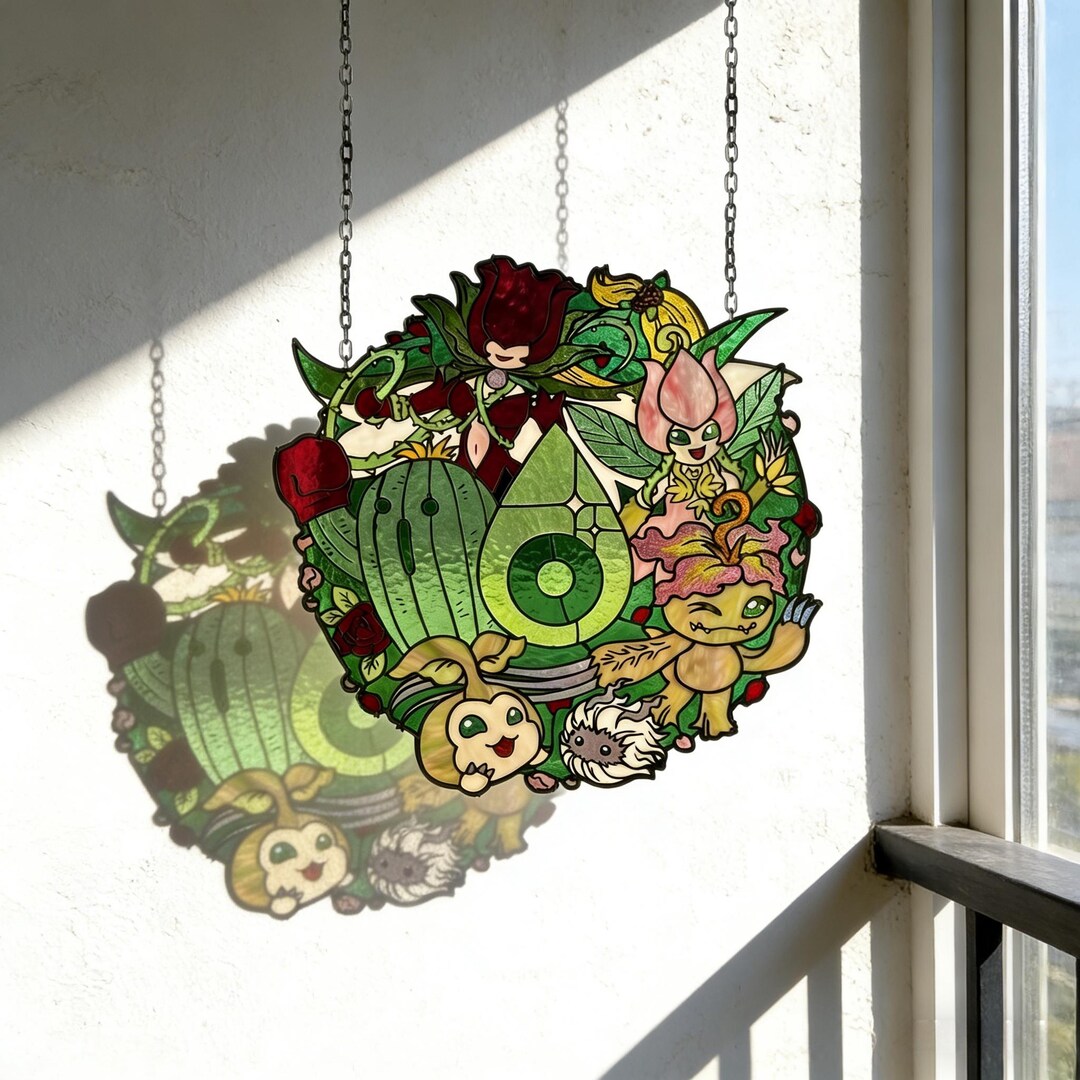Digimon Eight Emblems Stained Glass Pendant Series | Crest of the ...