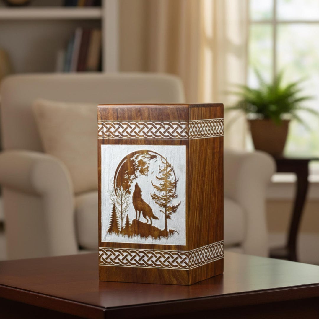 Handcrafted Rosewood Cremation Urn: Solid Wood Memorial Keepsake - Etsy