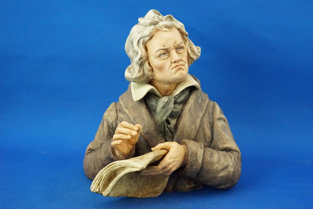 Antonio Borsato Ceramic Bust Sculpture Depicting Composer and Musician ...