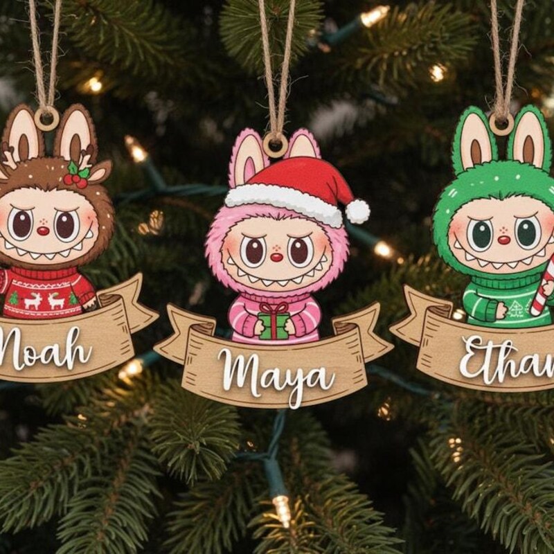 Labubu Tree Ornament - Etsy