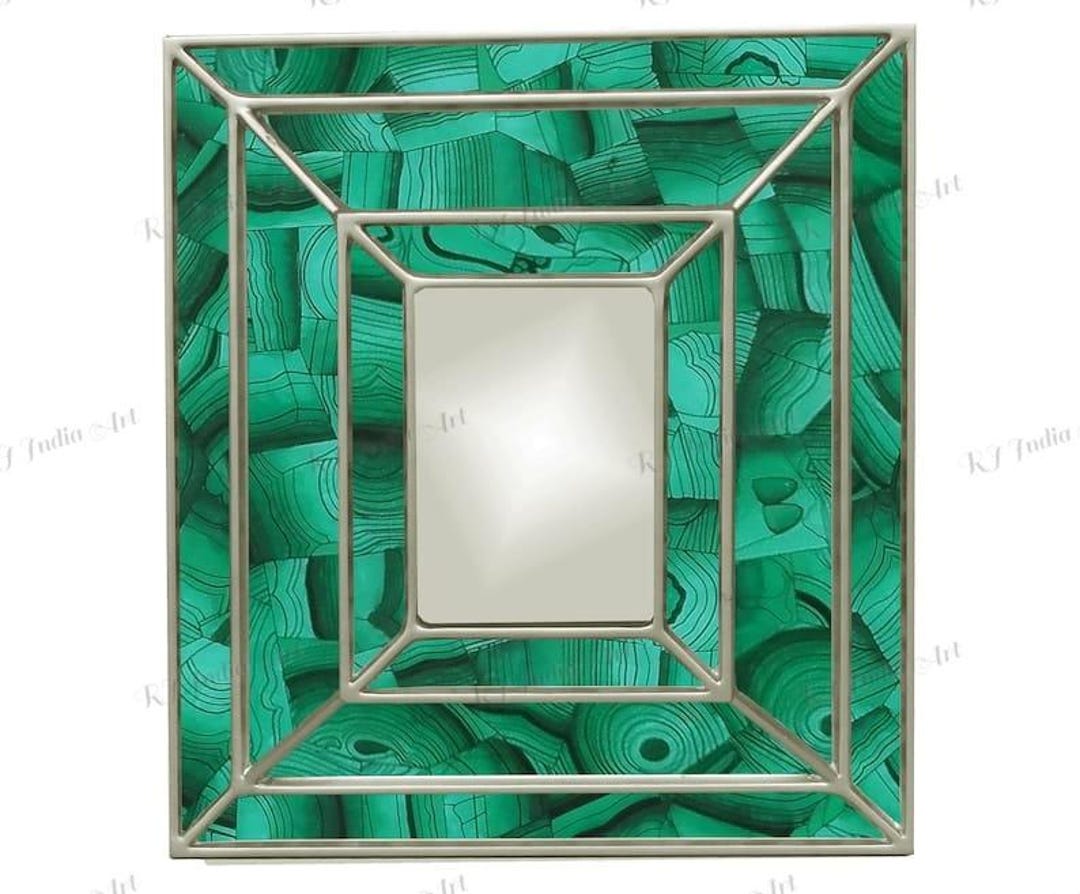 Handmade Malachite Photo Frame: Natural Stone Home Decor - Etsy