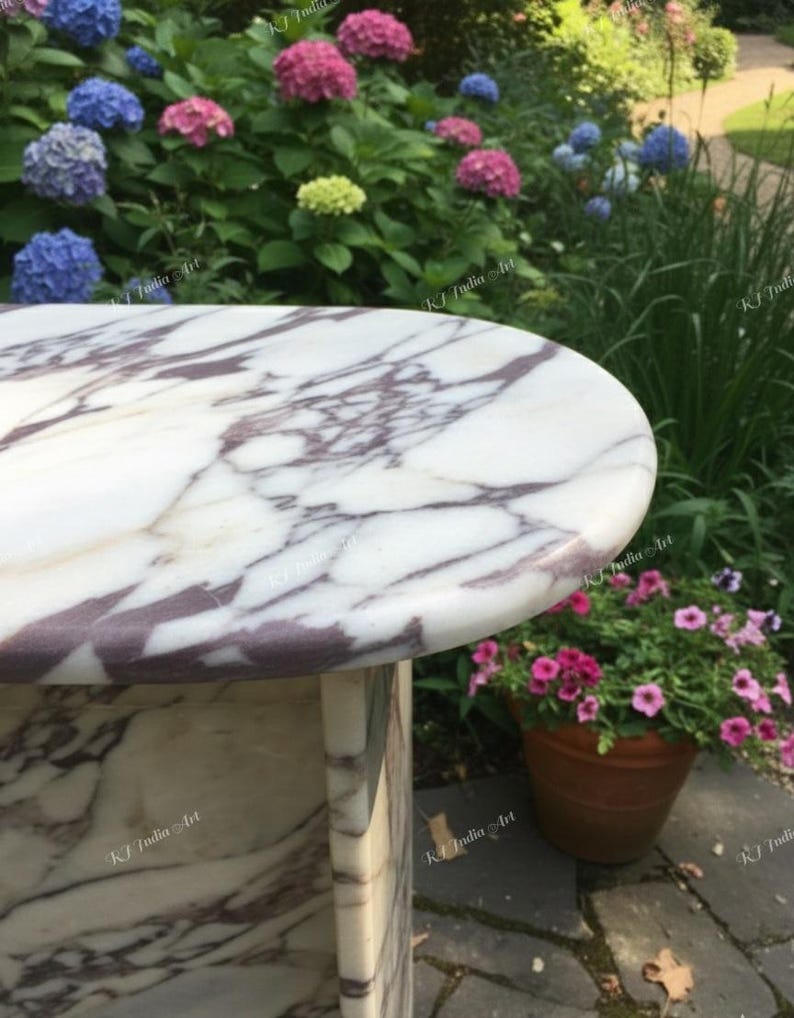Calacatta Viola Marble Nesting Tables | Modern Coffee Table Set - Etsy