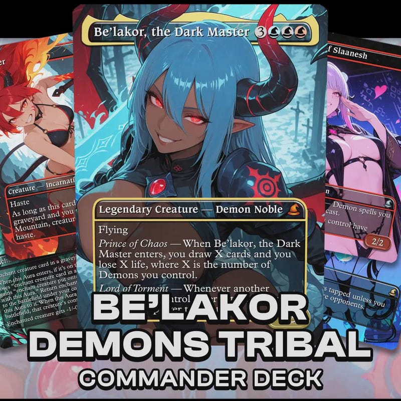 Demon Commander Mtg - Etsy