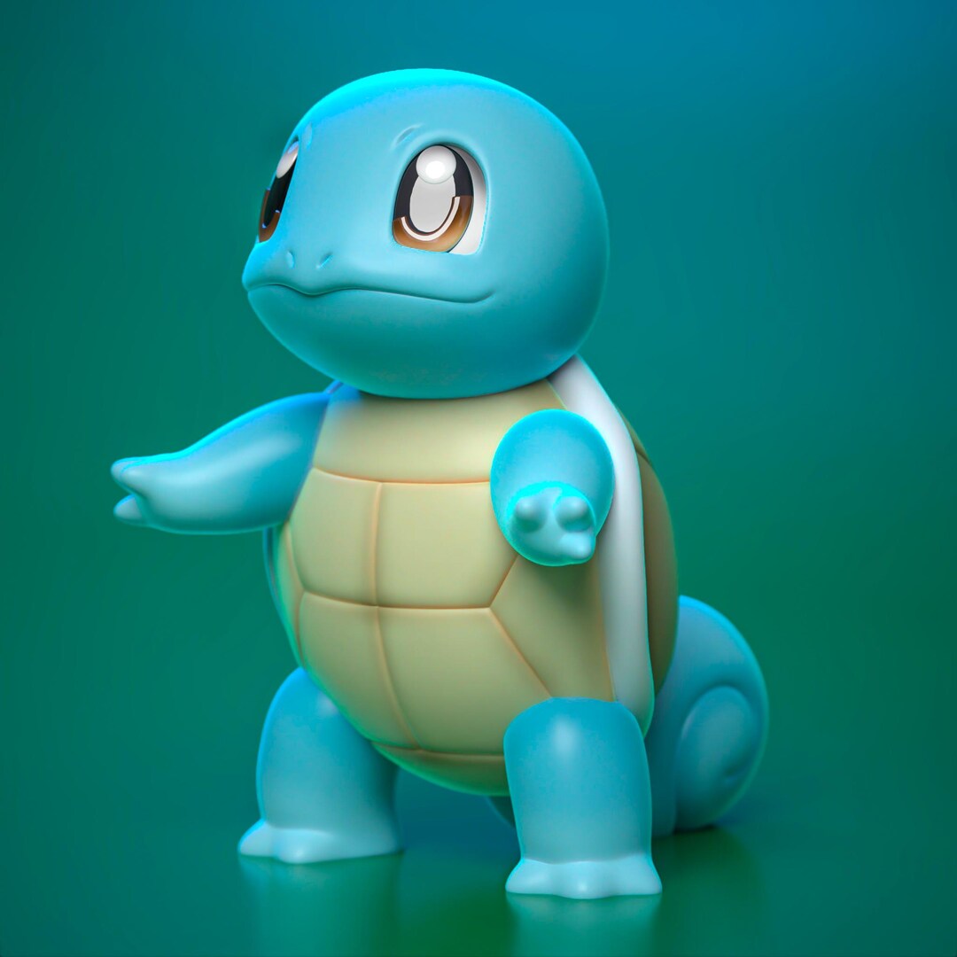 Squirtle Pokemon 3D Resin Print – High‑quality 90 mm | Figurine for ...