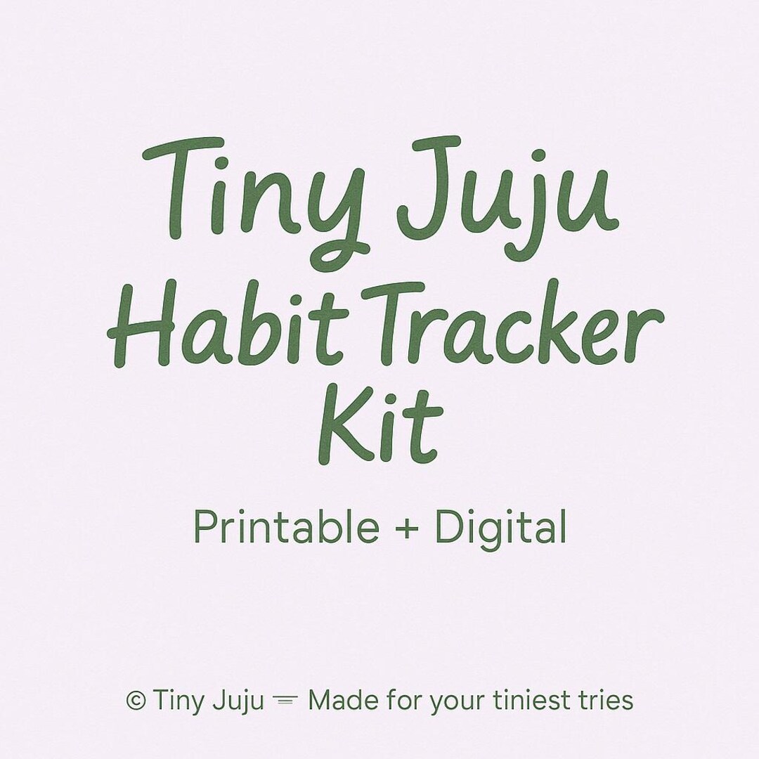 Tiny Juju™ Habit Tracker – ADHD Friendly, Printable + Digital Planner ...