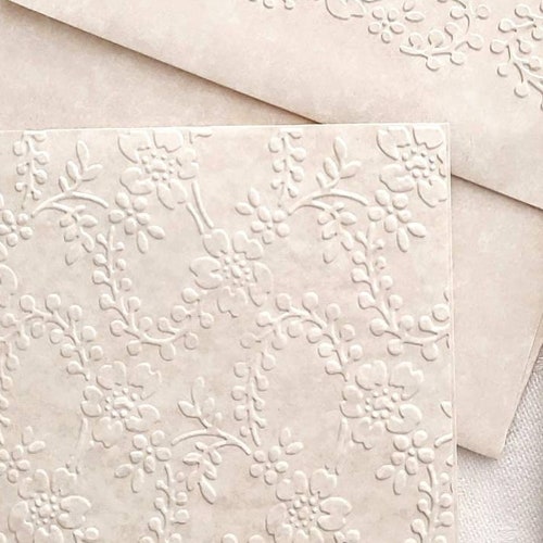 Embossed Note Cards Vintage Style Note Cards Note Card Set - Etsy