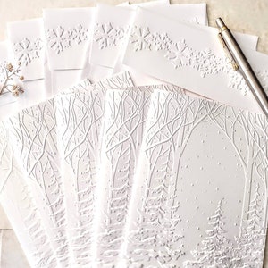 Snowy Woods Christmas Notecards, A2 Size 5.5 X 4.25 Inches With ...