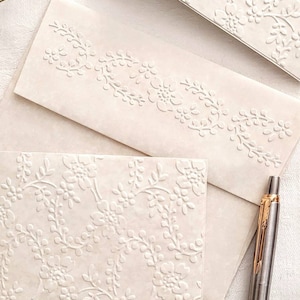 Embossed Note Cards, Vintage Style Note Cards, Note Card Set With ...