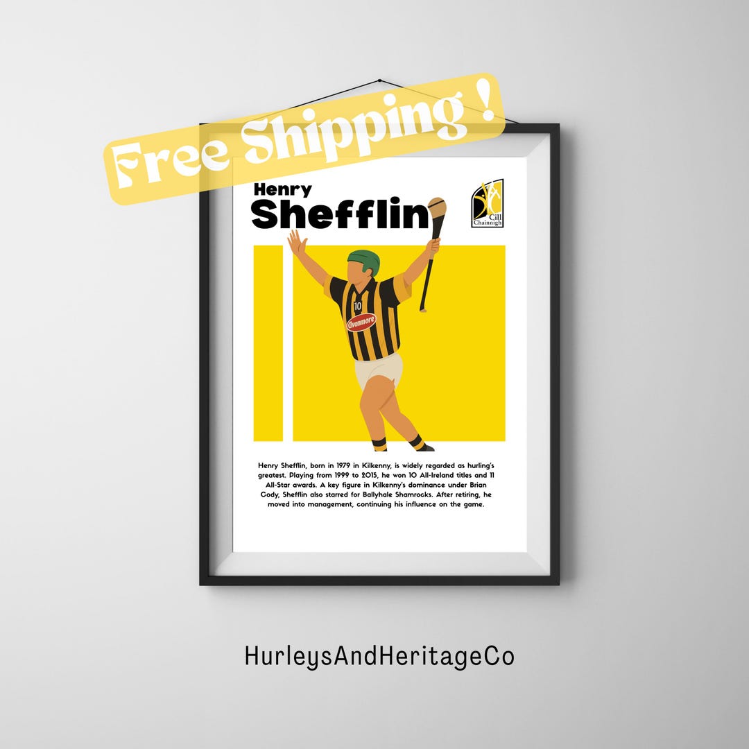 Vintage Sports Legend Poster | Retro Wall Art for GAA Lovers | Gift for ...