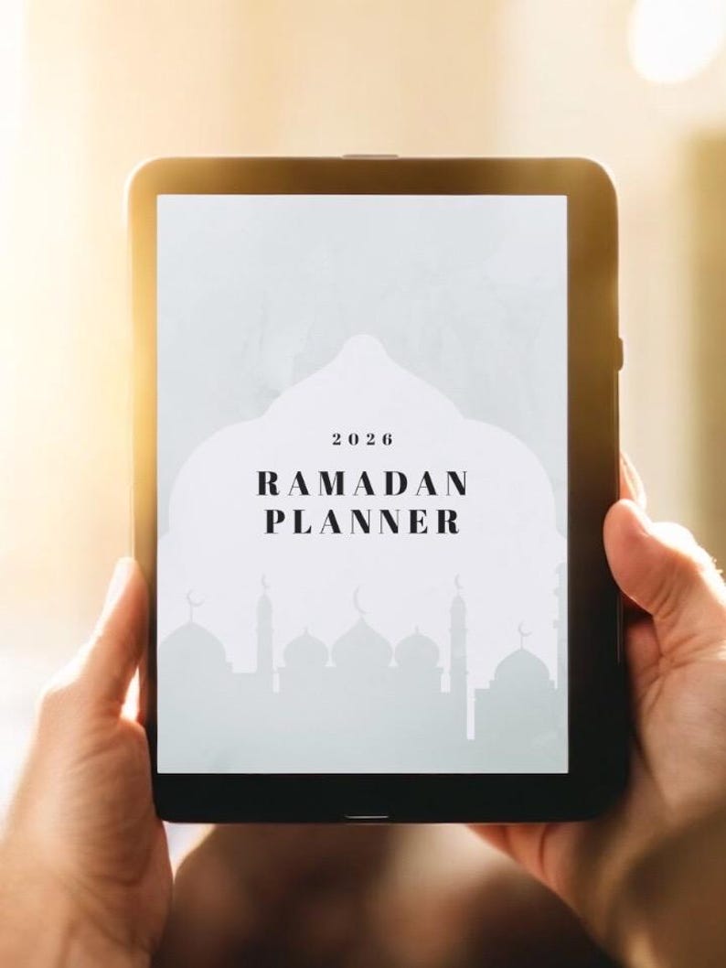 Ramadan Planner 2026 | Digital Islamic Planner | Daily Salah, Dua ...