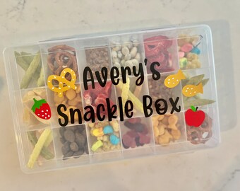 Customized Snack Box Girly Girl Personalized Snackle Box - Etsy