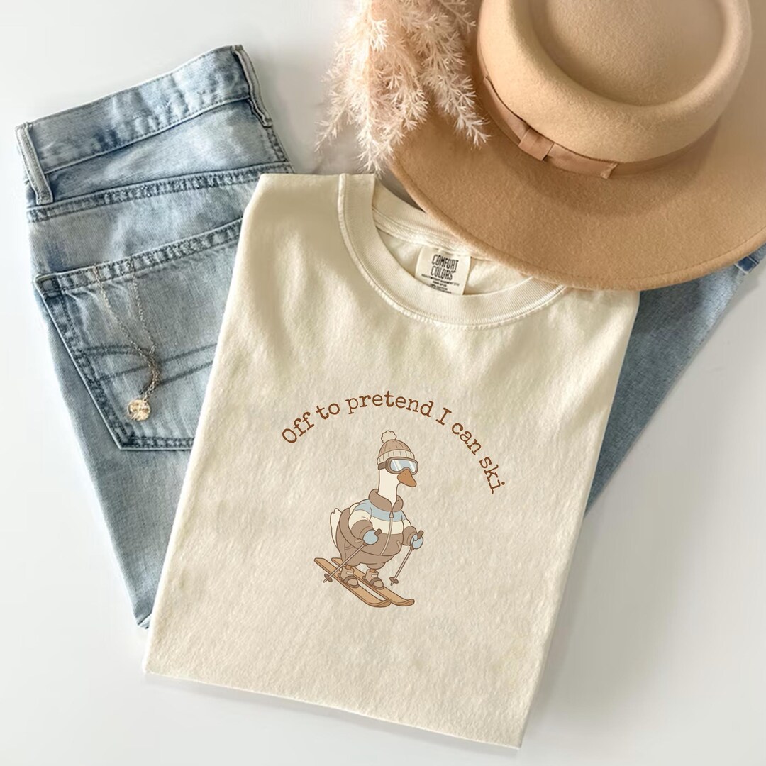Ski Silly Goose Shirt,funny Skiing Goose Tee,ski Trip Gift for Skier ...