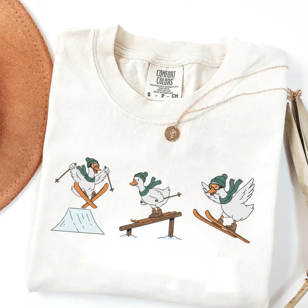 Ski Silly Goose Shirt, Apres Ski Gift, Ski Trip Gift for Skier, Ski ...