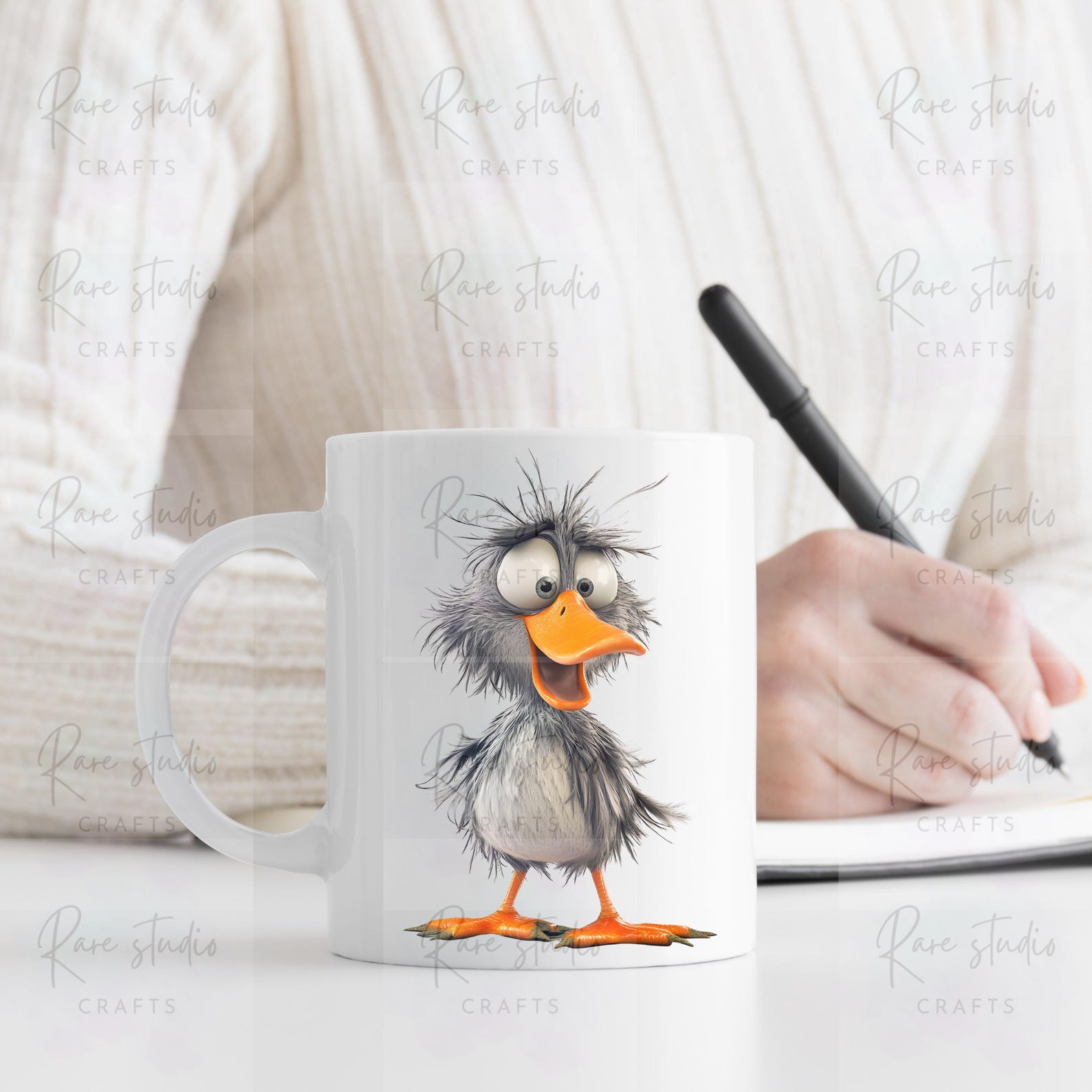 Funy Duck Clipart Bundle Cartoon Ducklings PNG Transparent Background ...