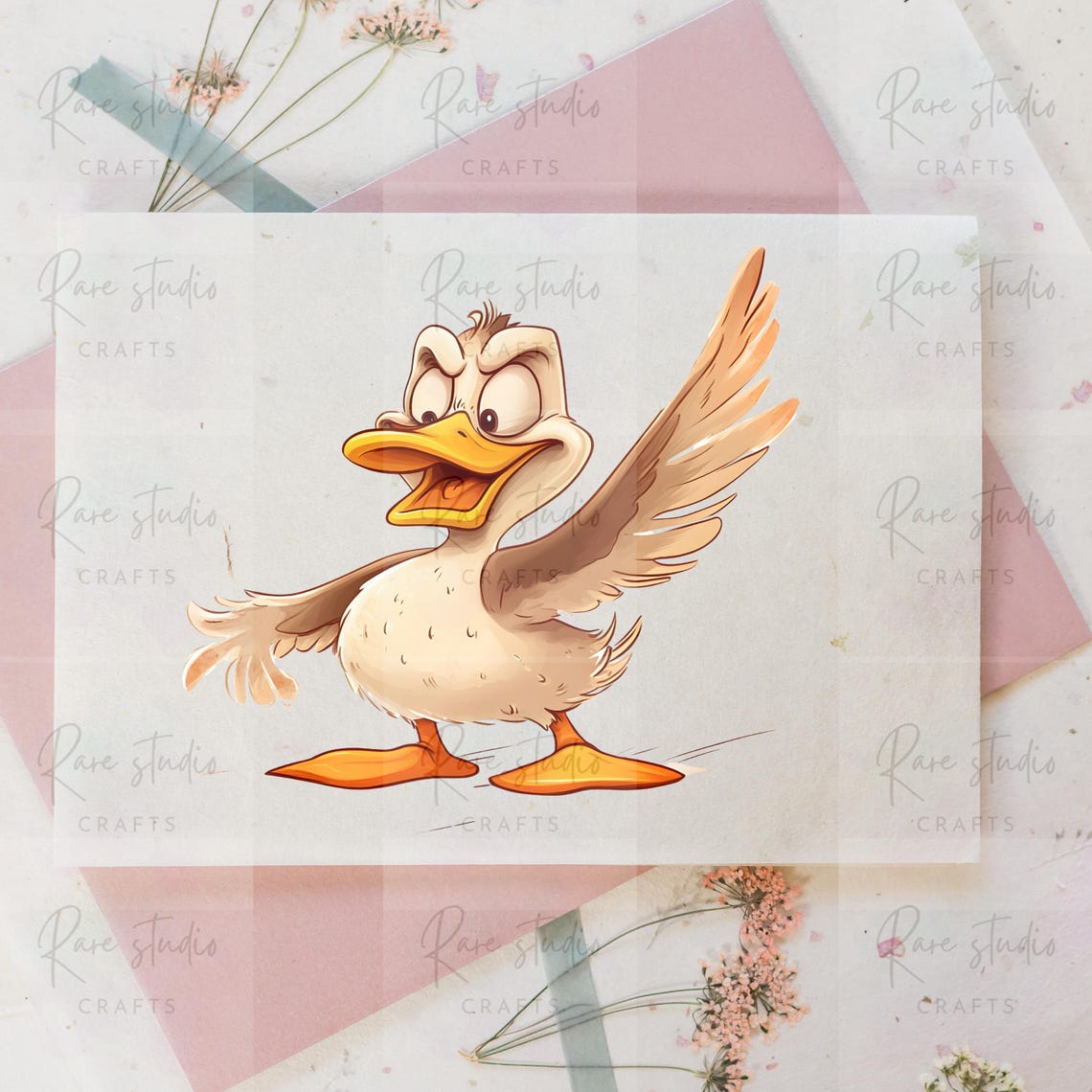 Funy Duck Clipart Bundle Cartoon Ducklings PNG Transparent Background ...