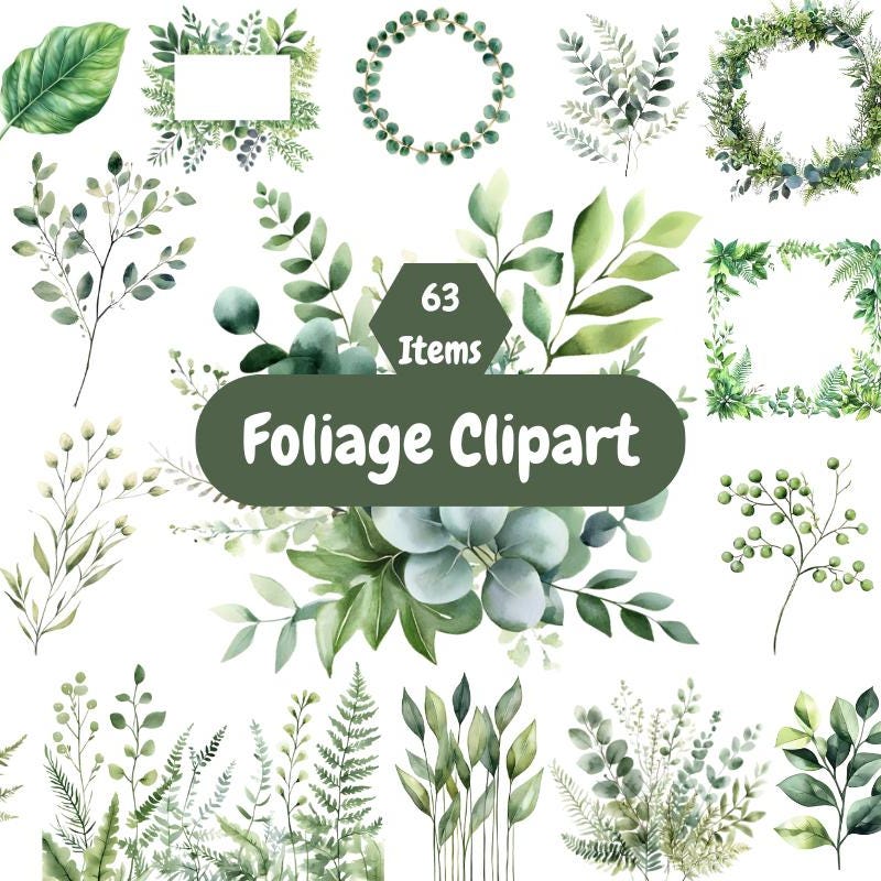 Watercolor Fall Frames - Etsy