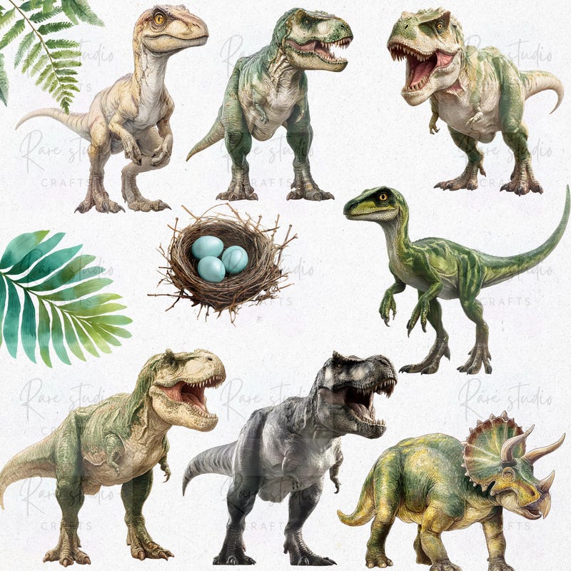 Dinosaurs Clipart Clipart - Etsy UK