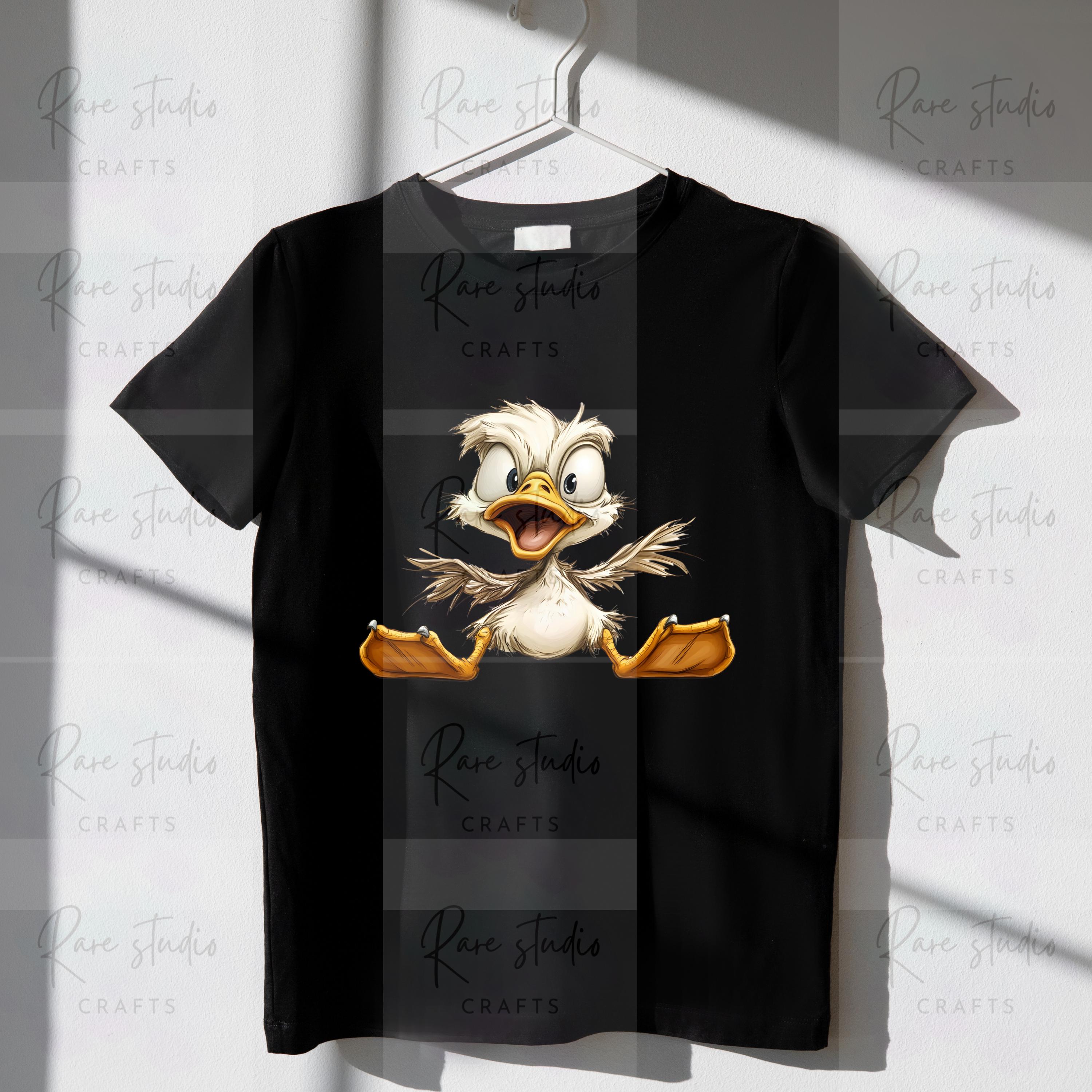 Funy Duck Clipart Bundle Cartoon Ducklings PNG Transparent Background ...