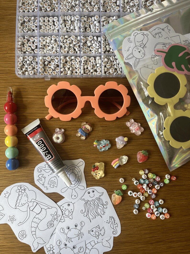 DIY Summer Sunglasses Art Kit for Kids - Etsy