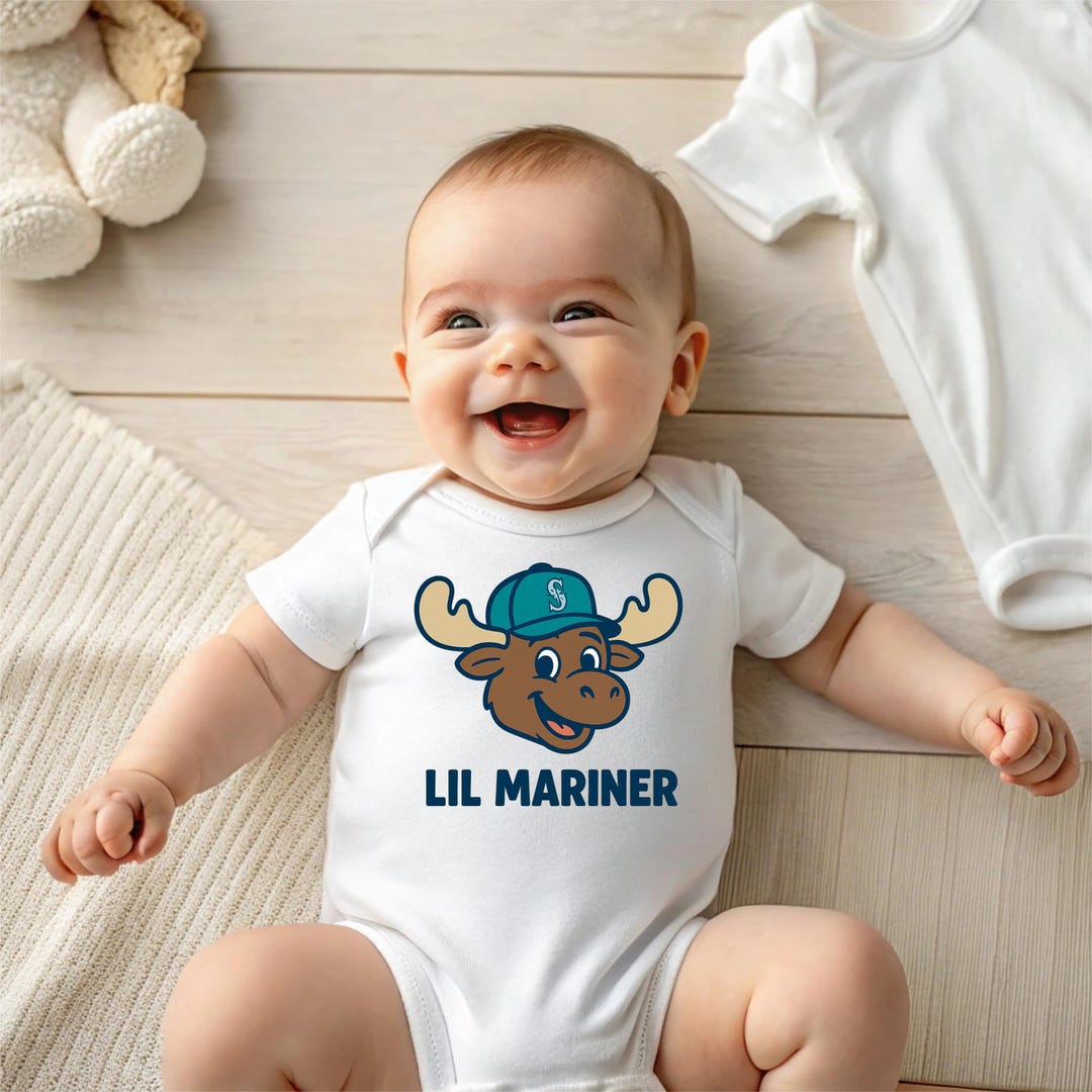 Lil Mariner Seattle Moose: Kids Baseball Design (digital Download) - Etsy