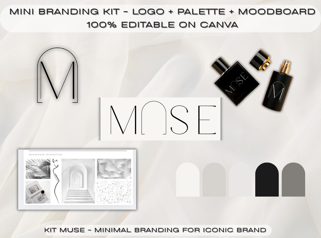 Muse Branding Kit – Modern Minimal Logo + Moodboard + Color Palette ...