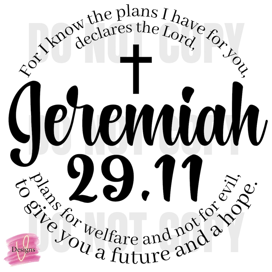 Jeremiah 29:11 PNG - Etsy