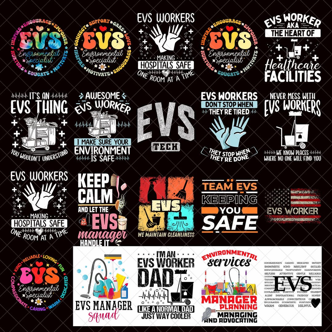 Environmental Services PNG Bundle, EVS Squad PNG, Housekeeping Squad ...