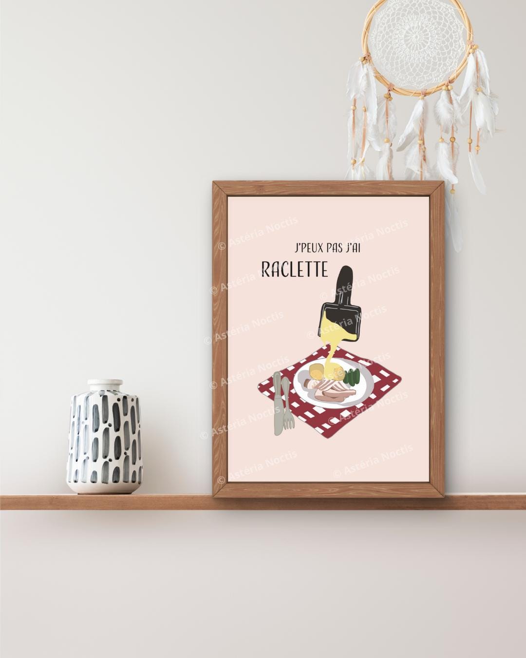 Funny Raclette Poster | Cheese Kitchen Decor | "i Can't, I Have ...