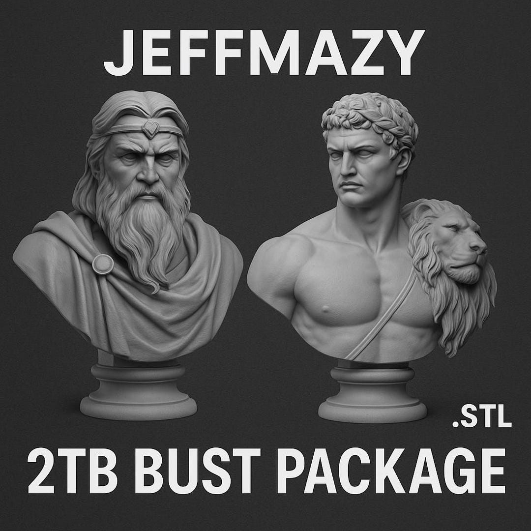 BUST +2TB STL PACK Bust Mega Stl Pack - Etsy