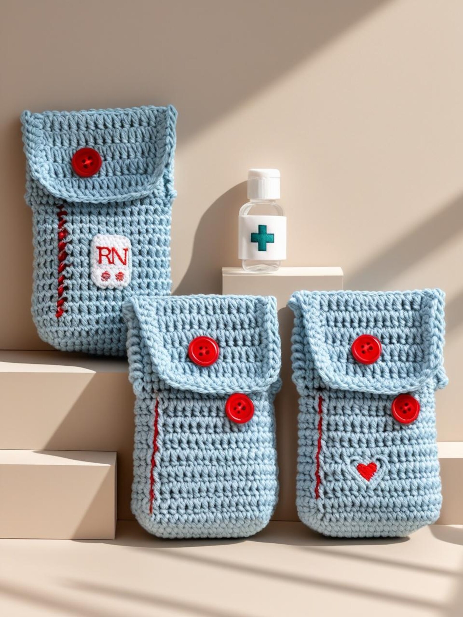 Crochet Nurse Pouch Pattern PDF – Medical Bag for Nurses, Doctors ...