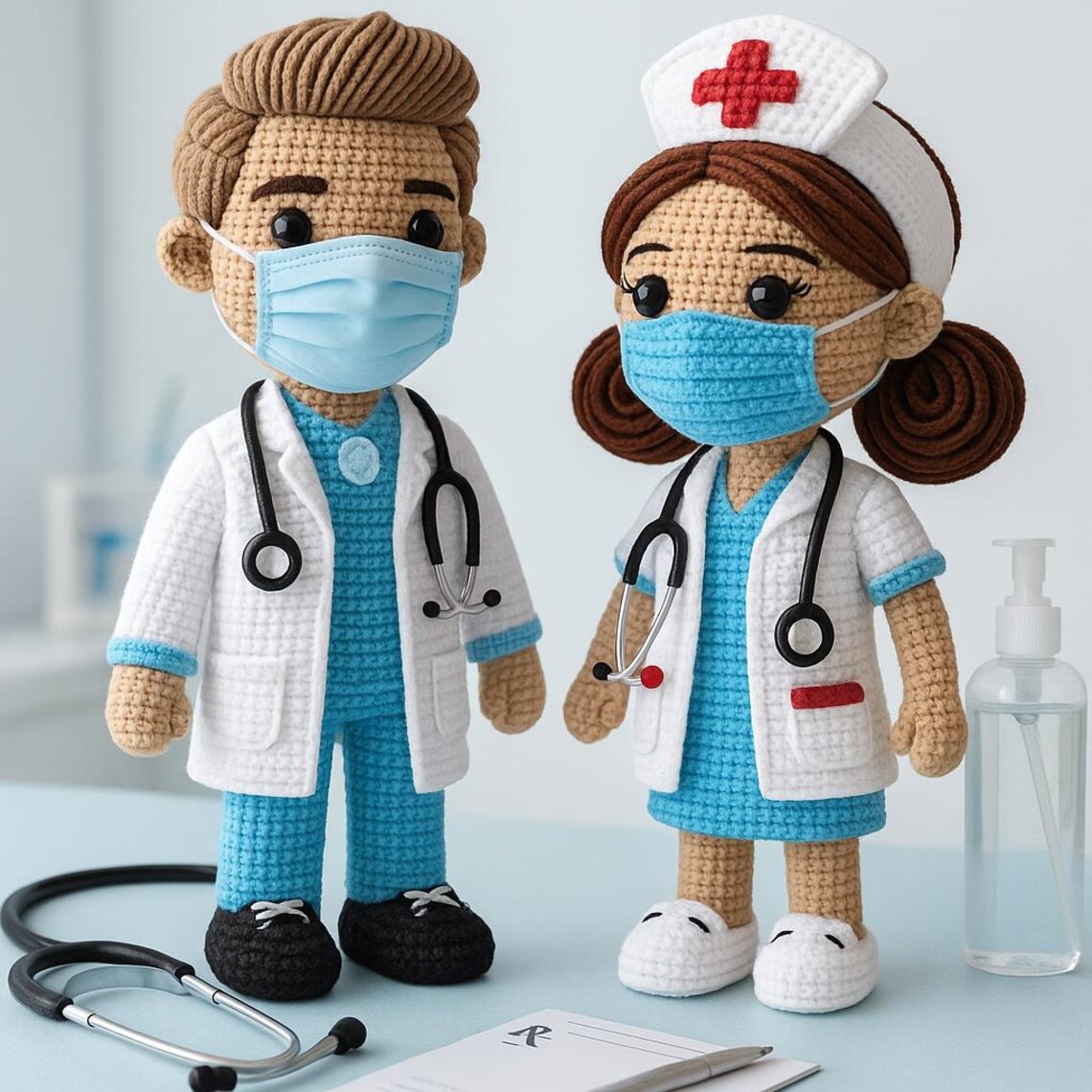 Crochet Doctor and Nurse Amigurumi Pattern (PDF Download) - Etsy