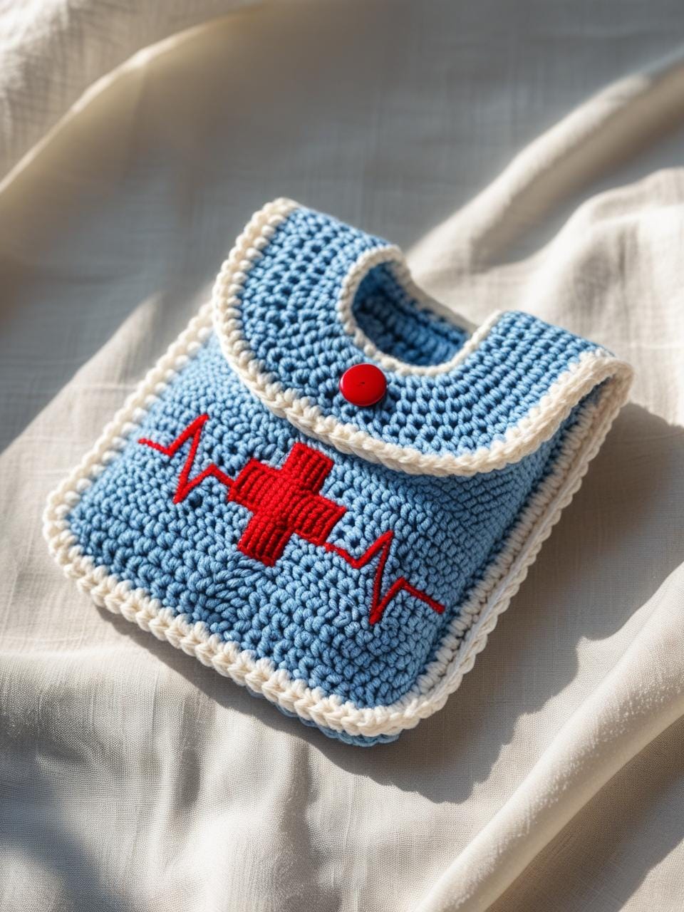 Crochet Nurse Pouch Pattern PDF – Medical Bag for Nurses, Doctors ...