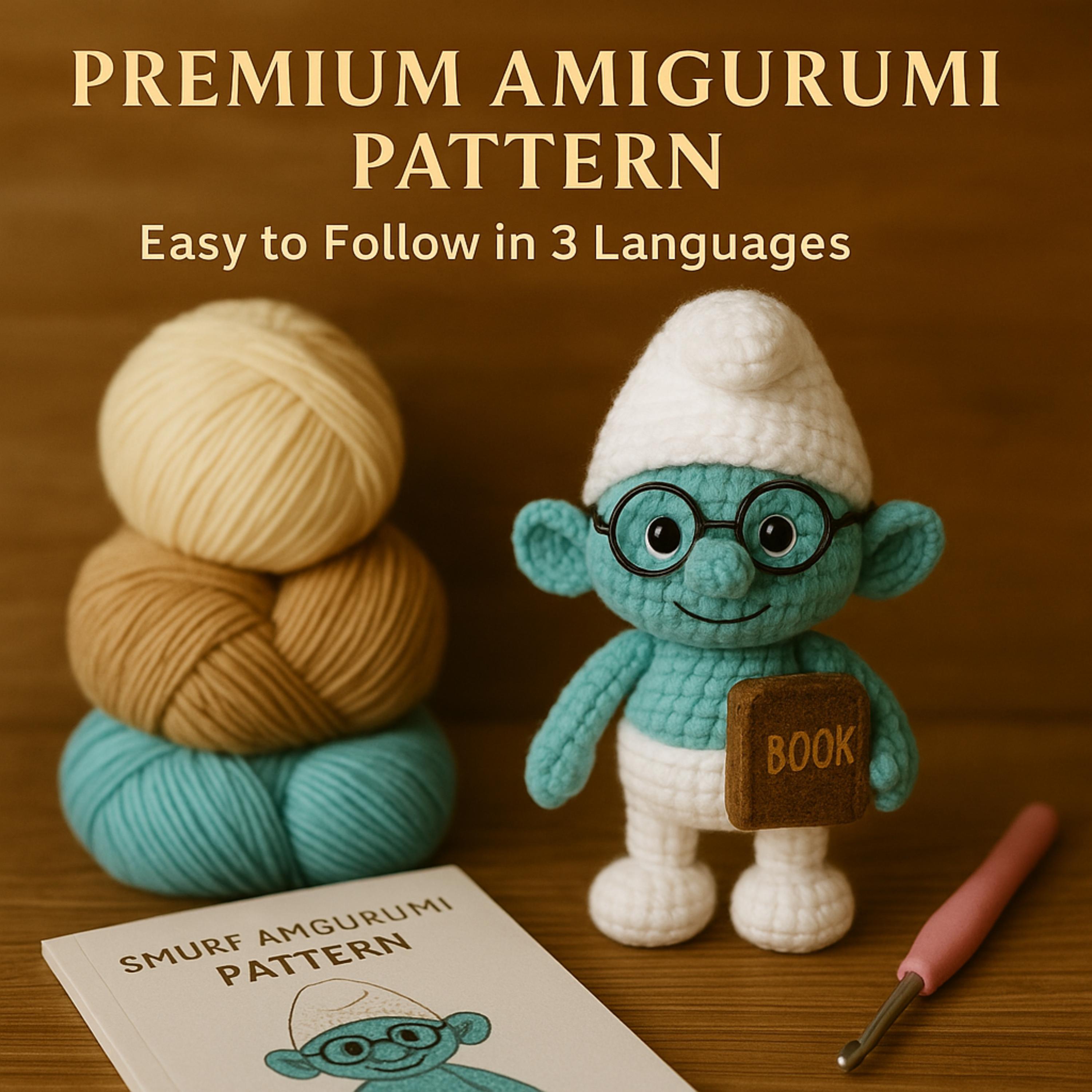 Smurf Crochet Amigurumi Pattern Set – DIY Plushies (digital Download ...