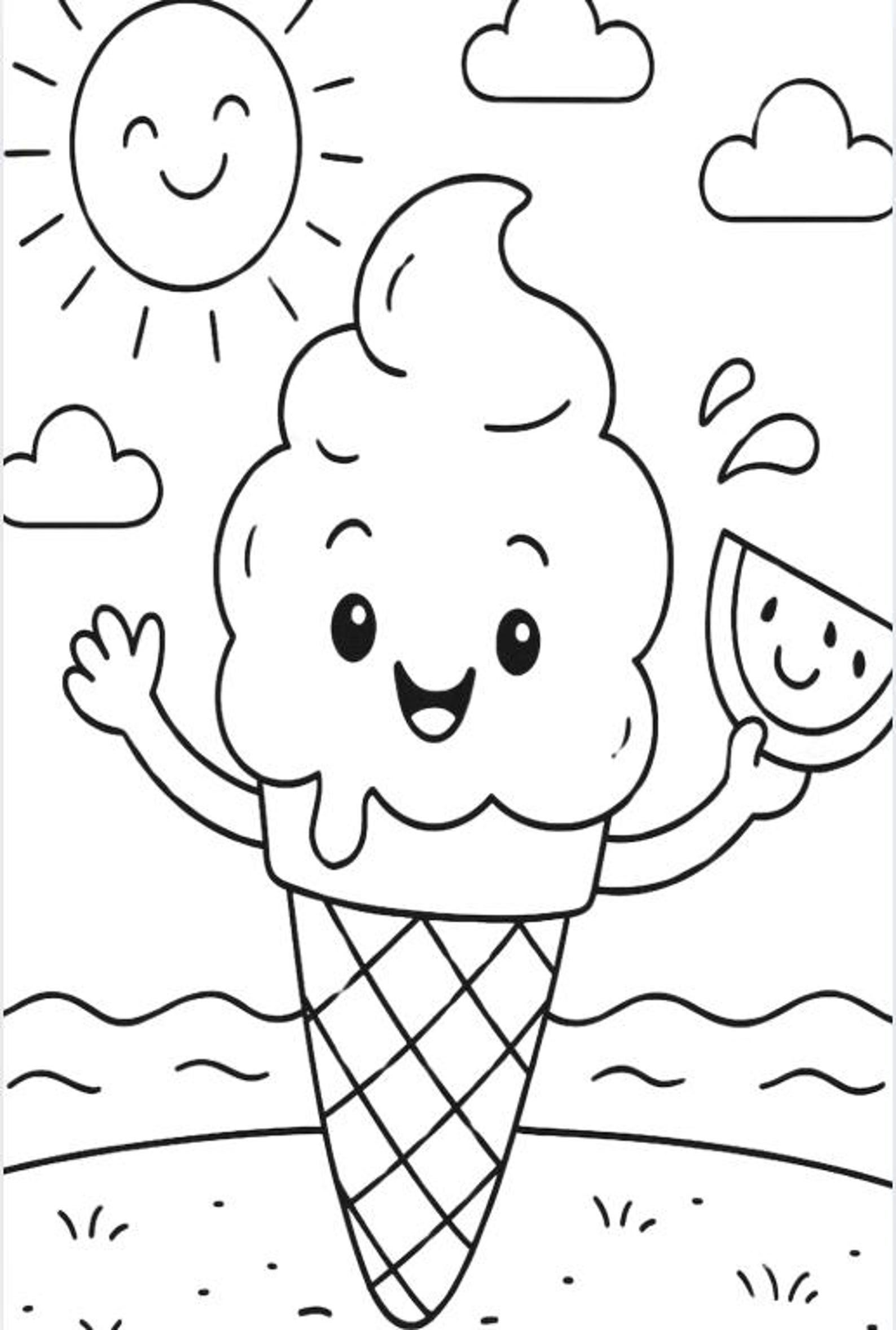 Fun Summer Coloring Pages for Kids! - Etsy